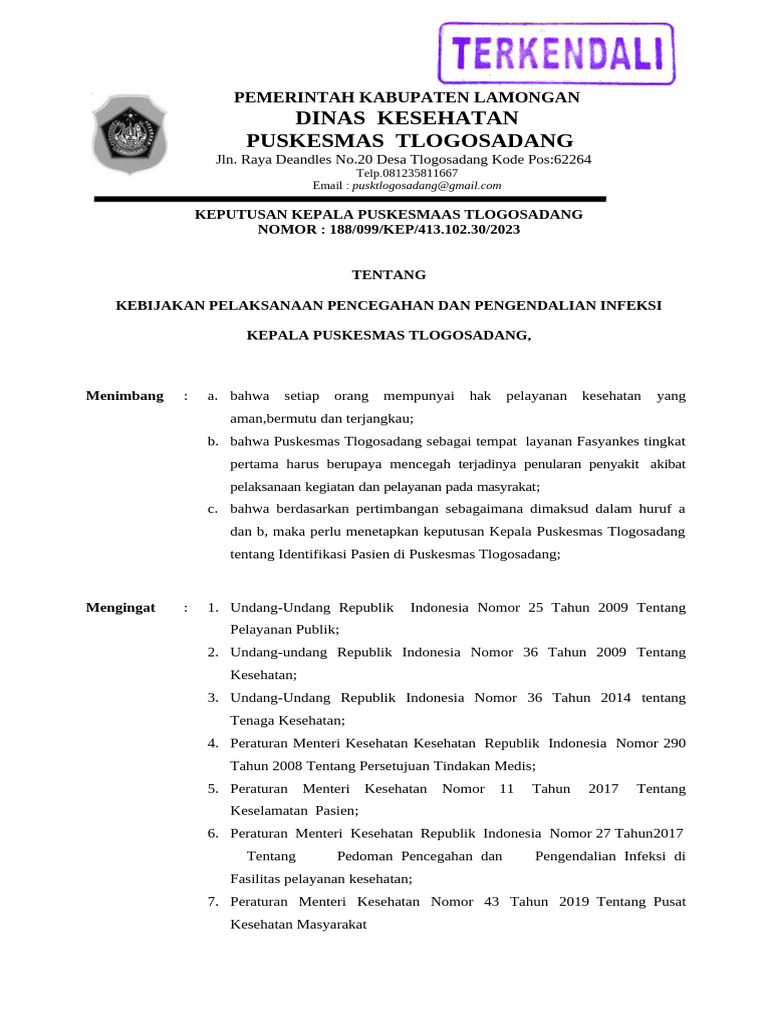 099 SK Kebijakan Pelaksanaan Ppi | PDF