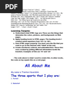 HTML Personal Info Page Guide | PDF