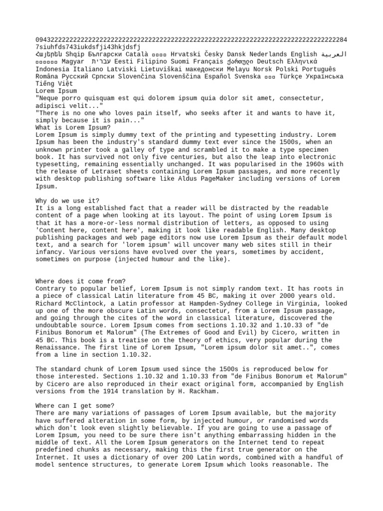 Understanding Lorem Ipsum Text Usage | PDF