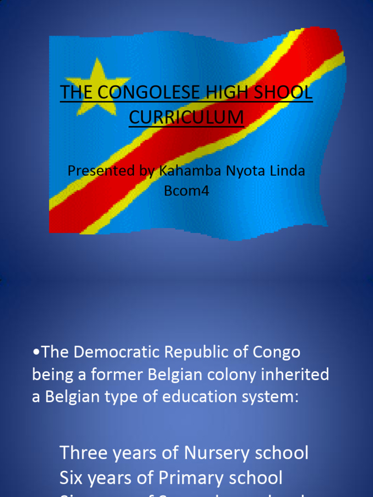 Congo's High School Curriculum Overview | PDF | Knowledge | Belgian Congo