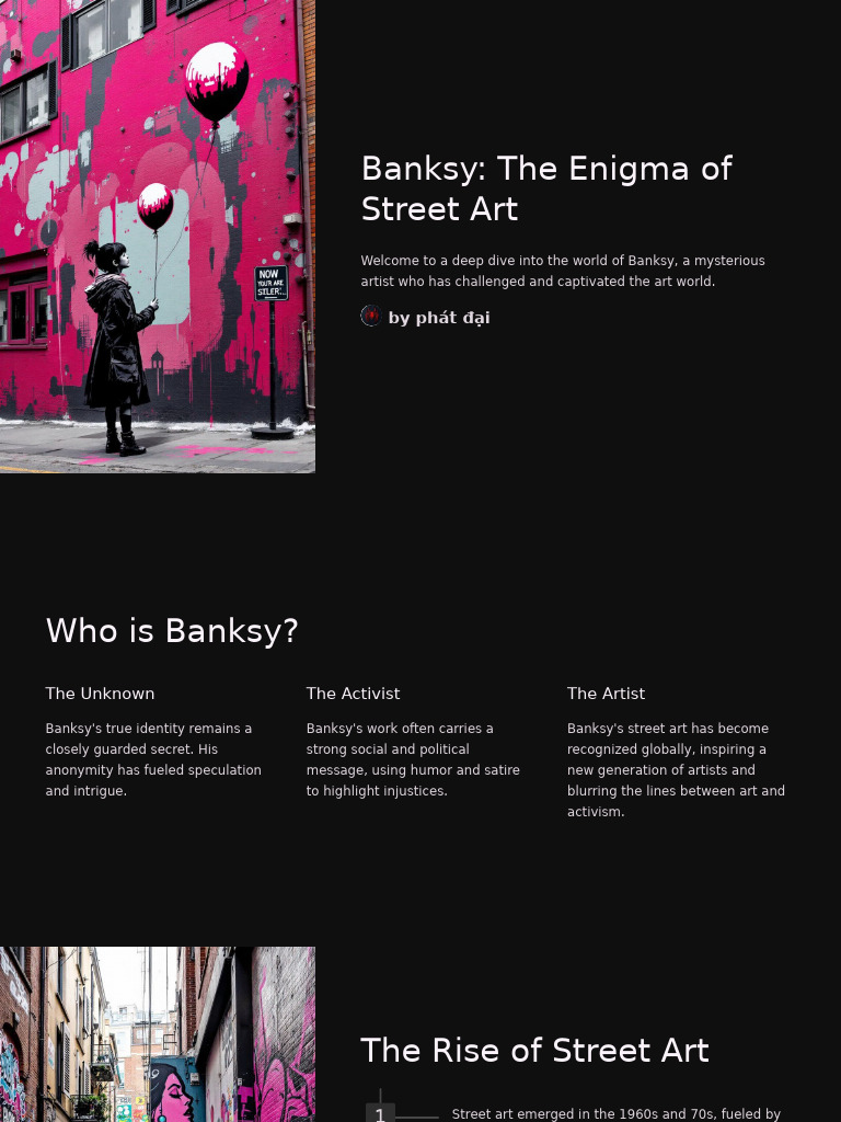 Banksy The Enigma of Street Art | PDF | Street Art | Consumerism
