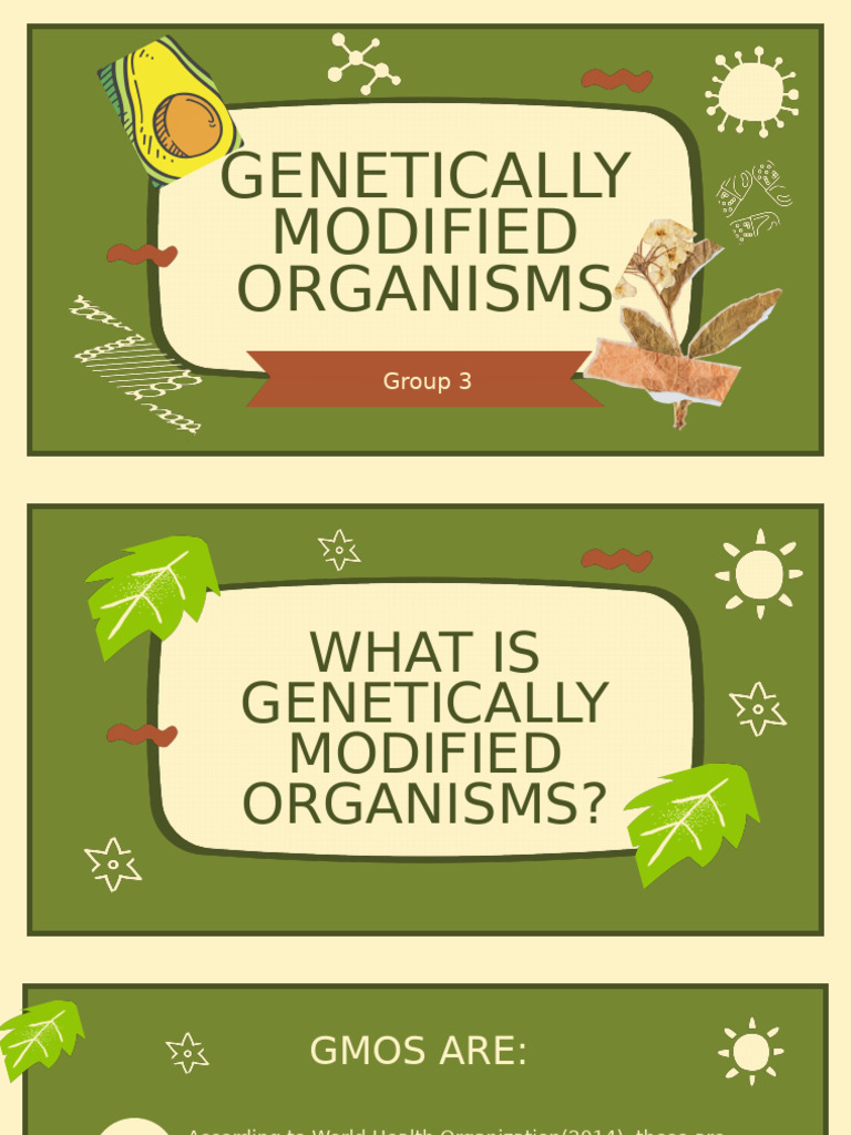Lesson 8 Genetically Modified Organisms 2 | PDF | Genetically Modified Organism | Genetic ...