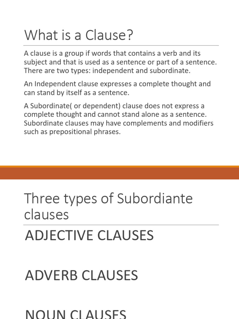 11th Advanced Clauses Information 2023 | PDF | Adjective | Verb