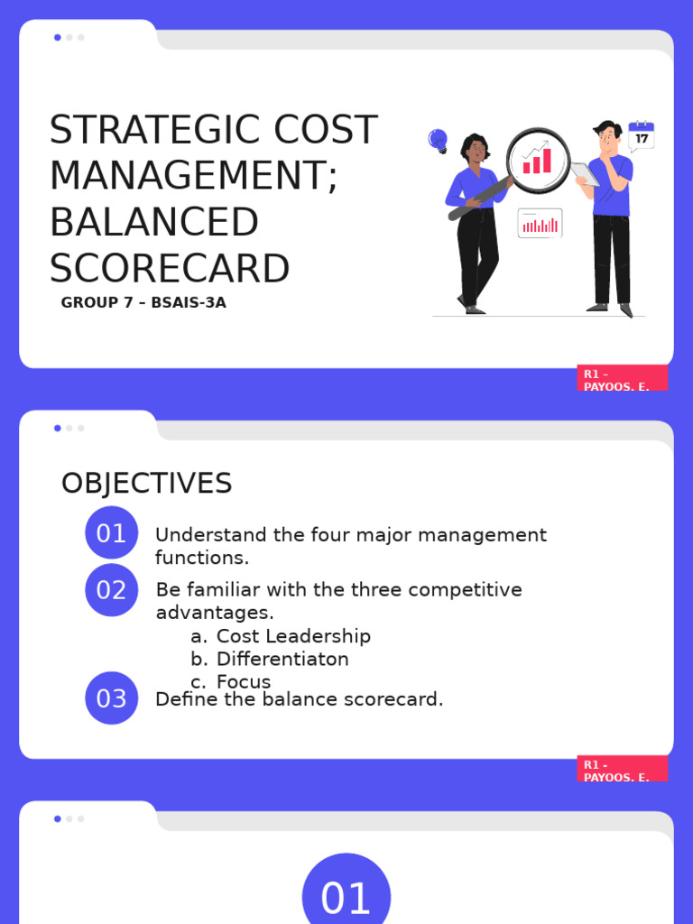 Group 7 Strat. Cost. Mngt. and Balanced Scorecard 1 | PDF | Strategic Management | Economies