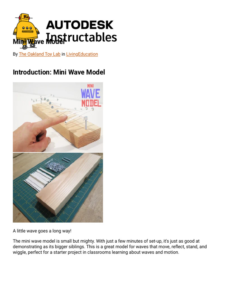 Classroom Wave Model Project | PDF | Waves | Mechanical Engineering