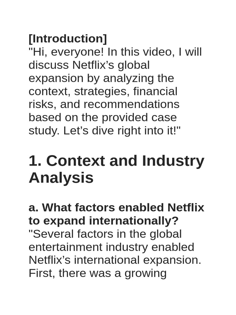 Case Study Video Script - 241226 - 174255 1 | PDF | Smartphone | Nokia