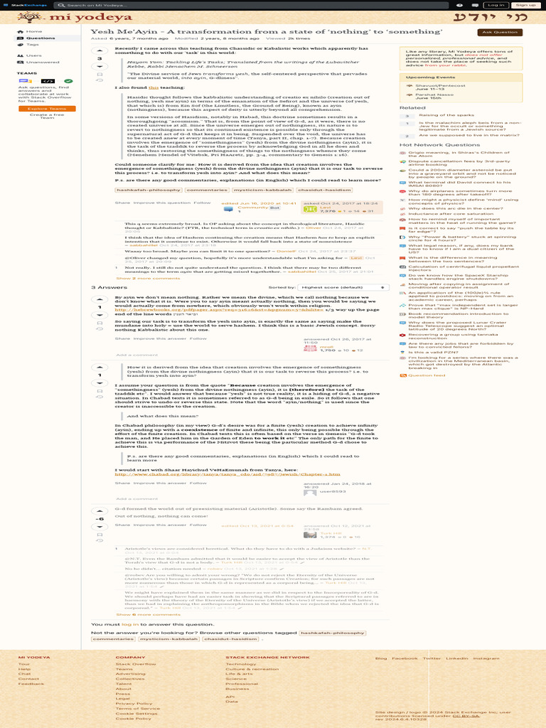 Transforming Yesh to Ayin | PDF | Jewish Theology | Jewish Mysticism