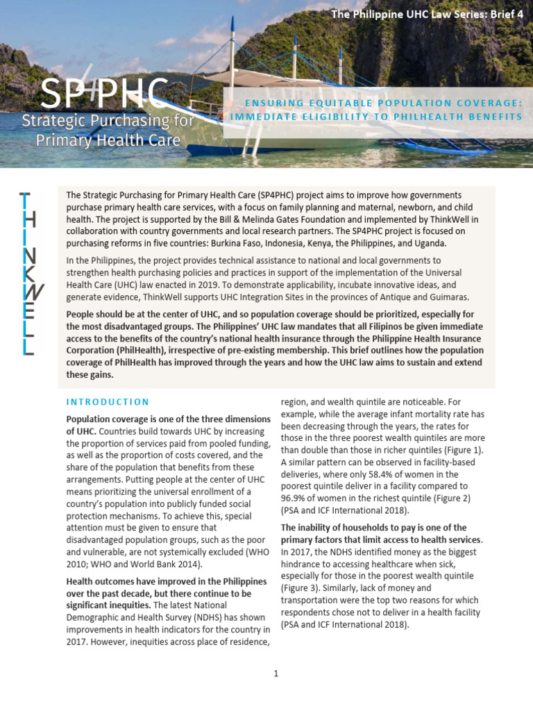 PH UHC Law Series - Immediate Eligibility - Brief 4 - Final | PDF ...