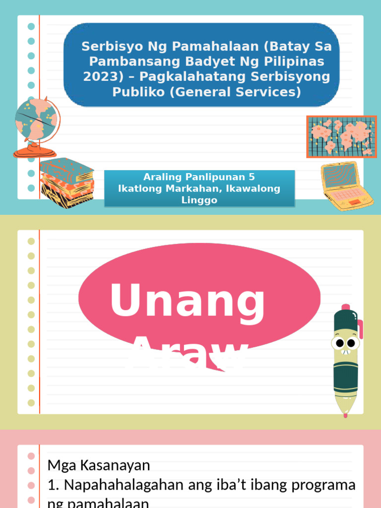 Serbisyo NG Pamahalaan (Batay Sa Pambansang Badyet NG Pilipinas 2023 ...