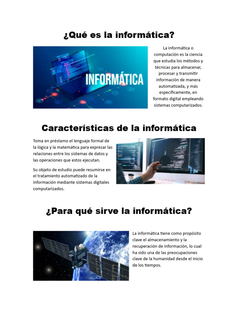 Que Es La Informatica | PDF | Informática | Hardware de la computadora