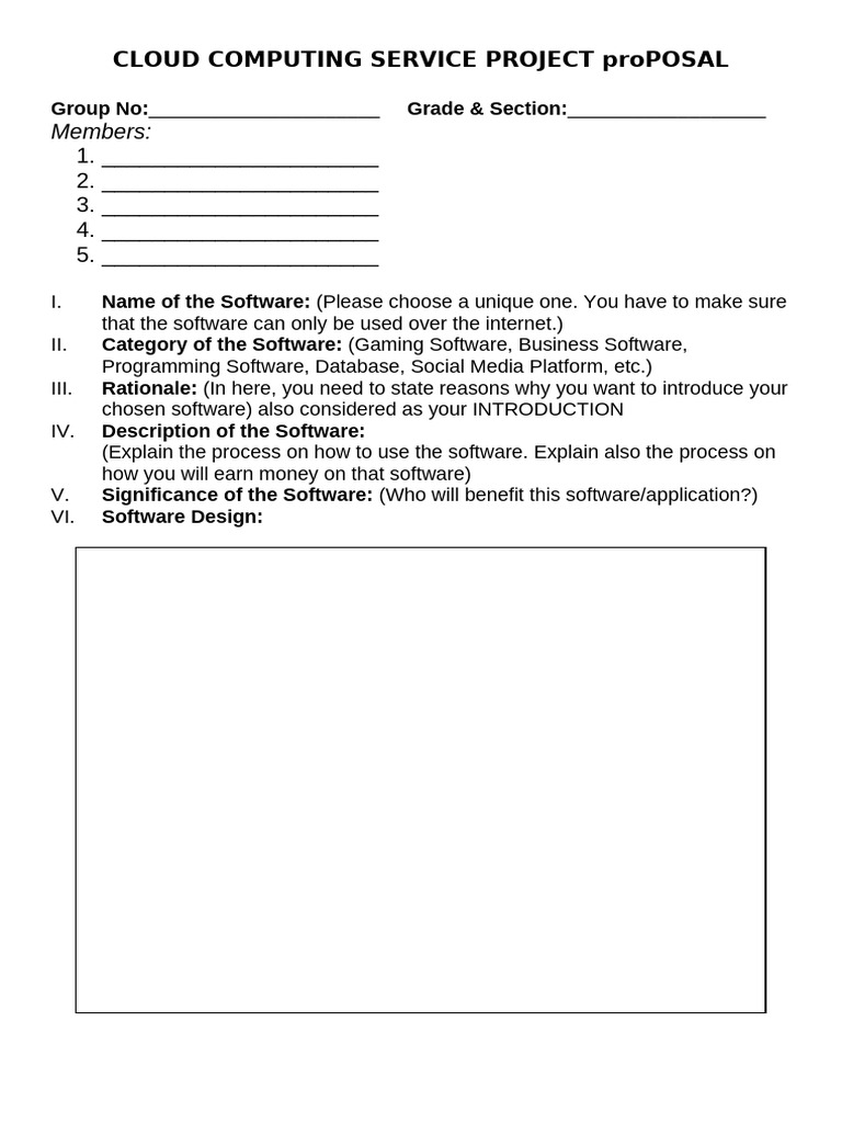 Cloud Computing Template | PDF