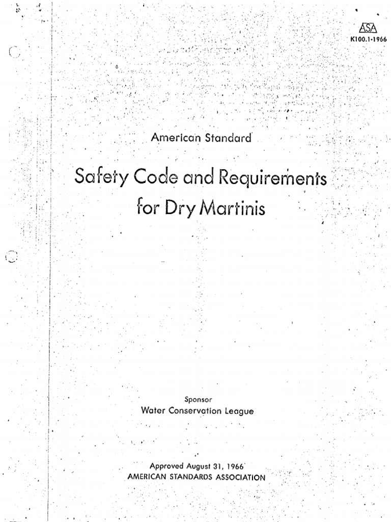 ASA K100.1-1966 Martinis | PDF