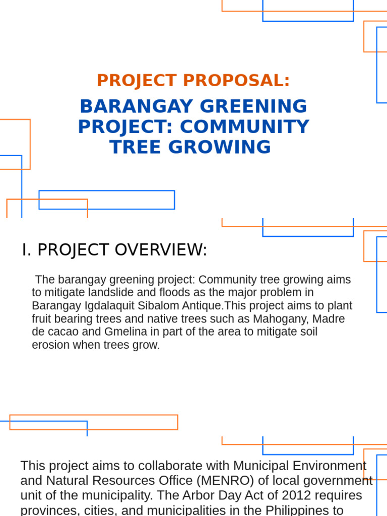 Barangay Greening Project Proposal | PDF | Flood | Trees