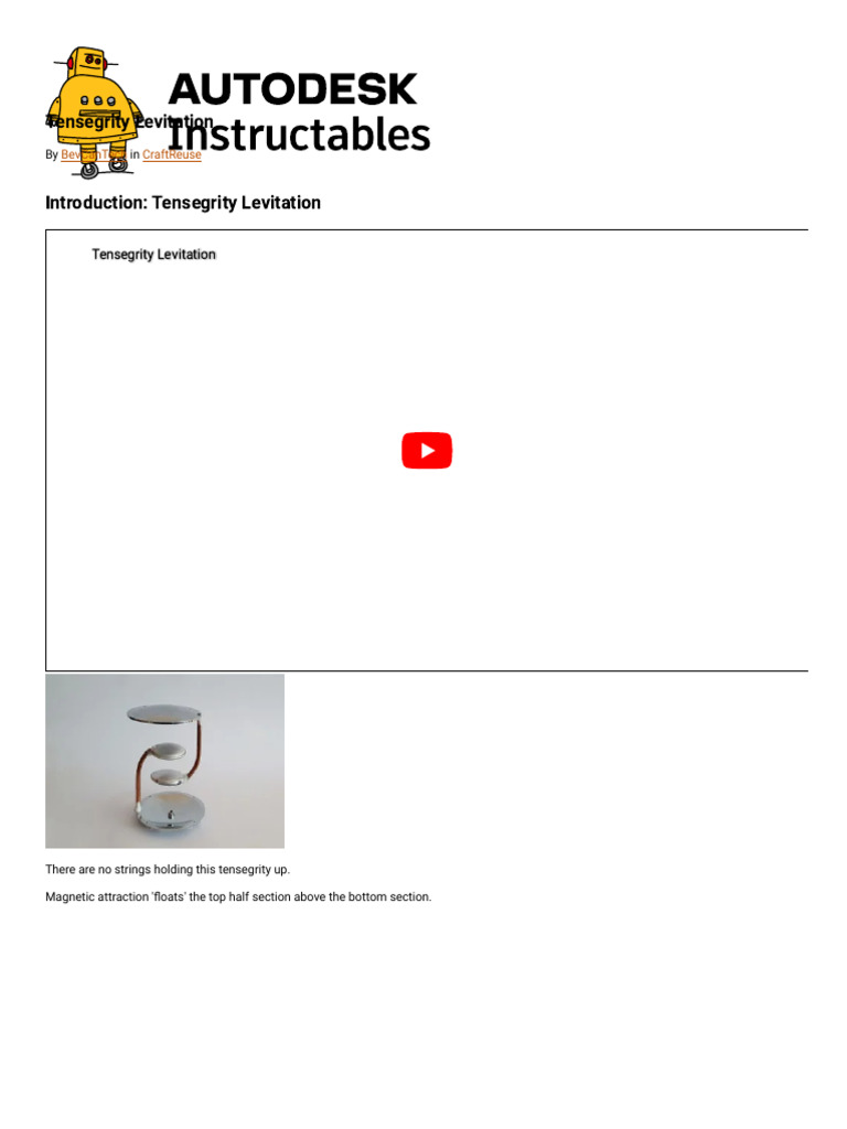 Tensegrity Levitation Project Guide | PDF