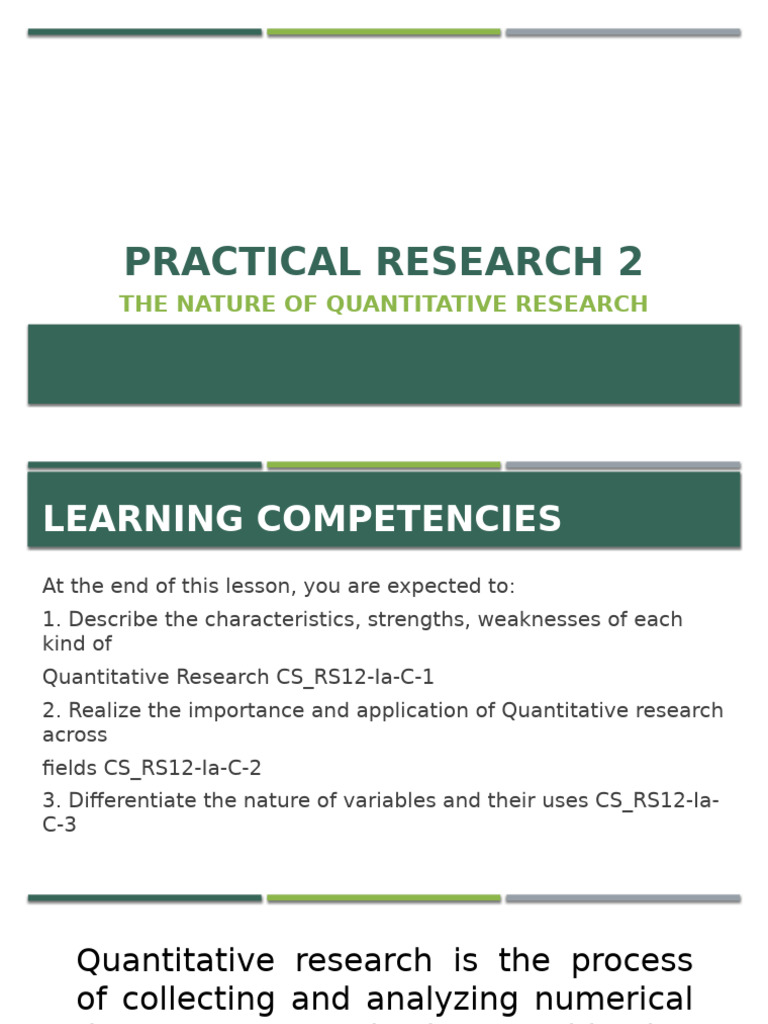 Understanding Quantitative Research Basics | PDF | Quantitative Research | Statistics