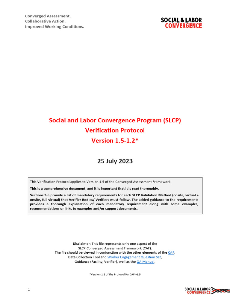 230725-Verification Protocol v1.5-1.2 | PDF | Verification And ...