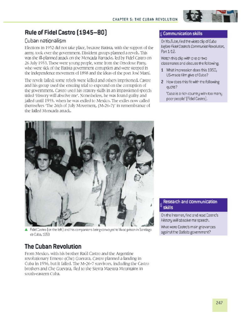 Rule of Fidel Castro Textbook Reading | PDF