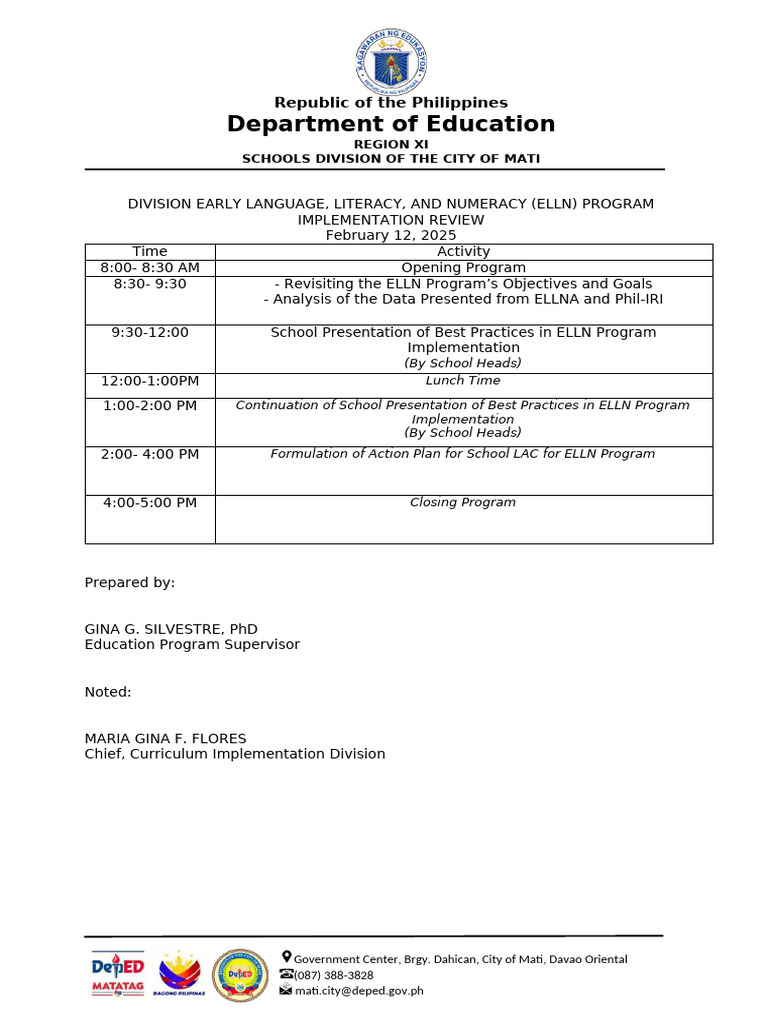 ELLN Program Review & Best Practices | PDF