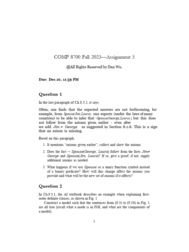 Assignment 5 | PDF