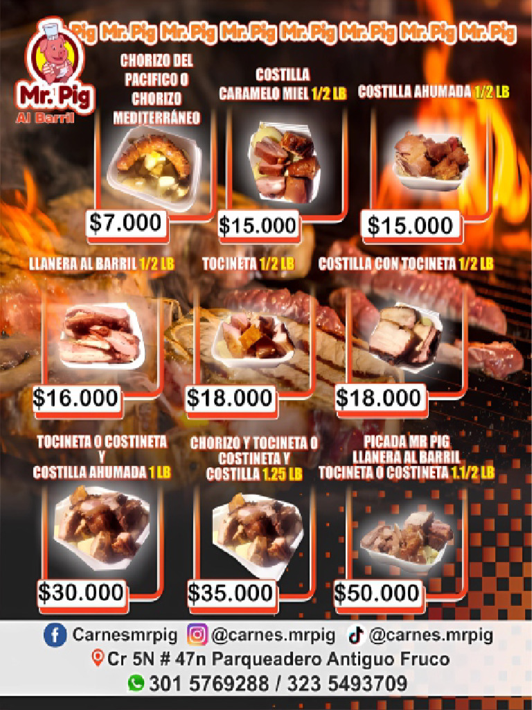MR Pig Menu | PDF