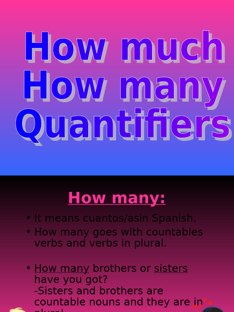 Understanding "How Many" vs "How Much" | PDF | Noun | Plural