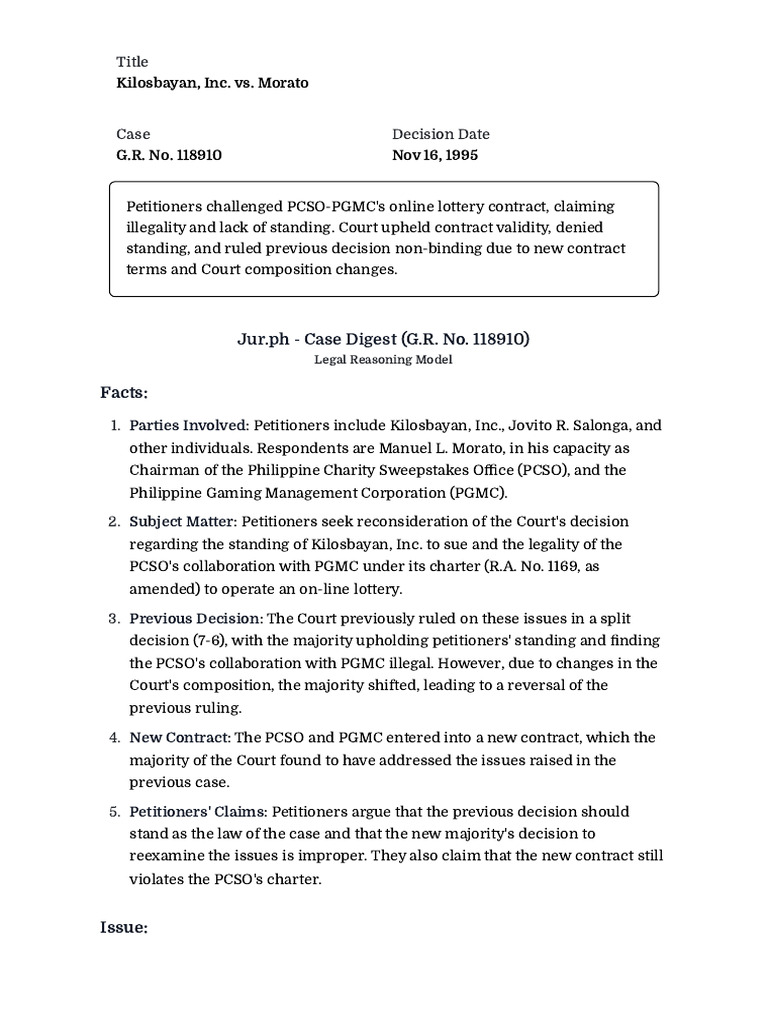 Consti 2 Digest | PDF | Standing (Law) | Precedent