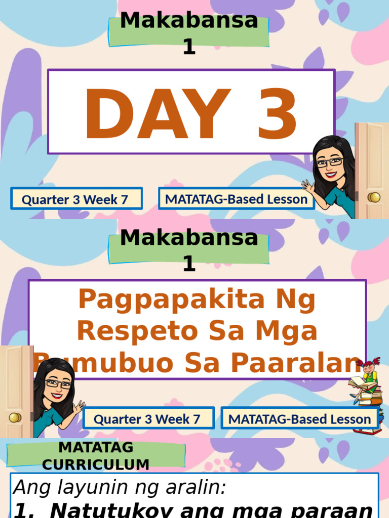 Makabansa q3 Week7 Day 3 | PDF