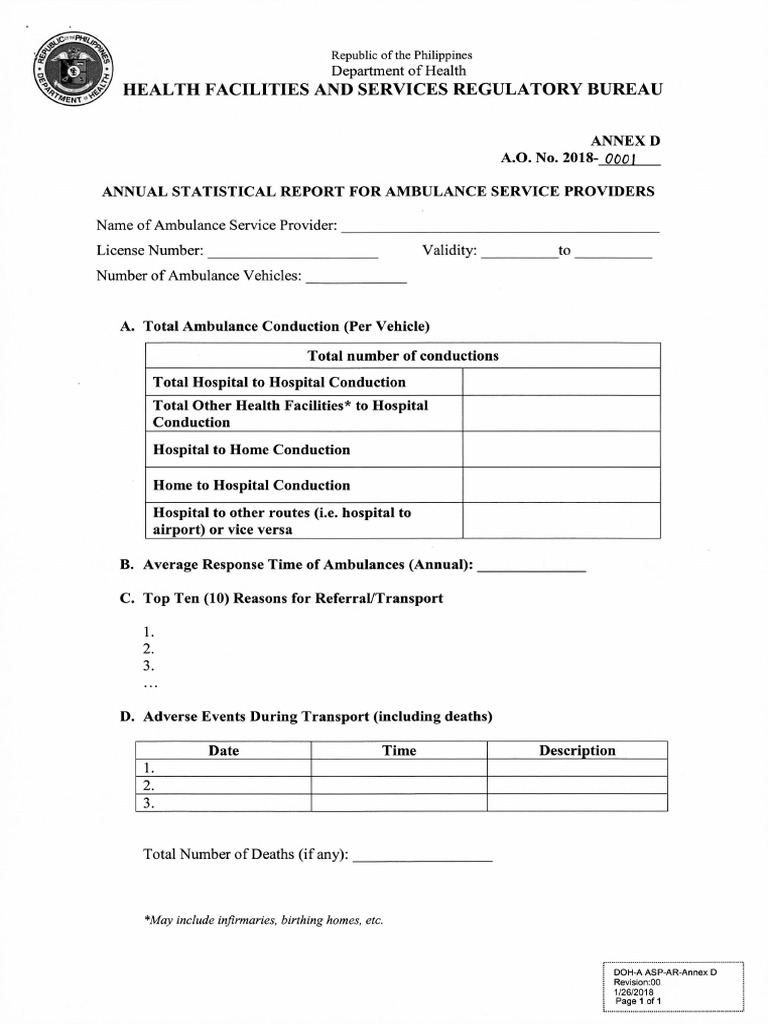 Annex D - Annual Statistical Report | PDF