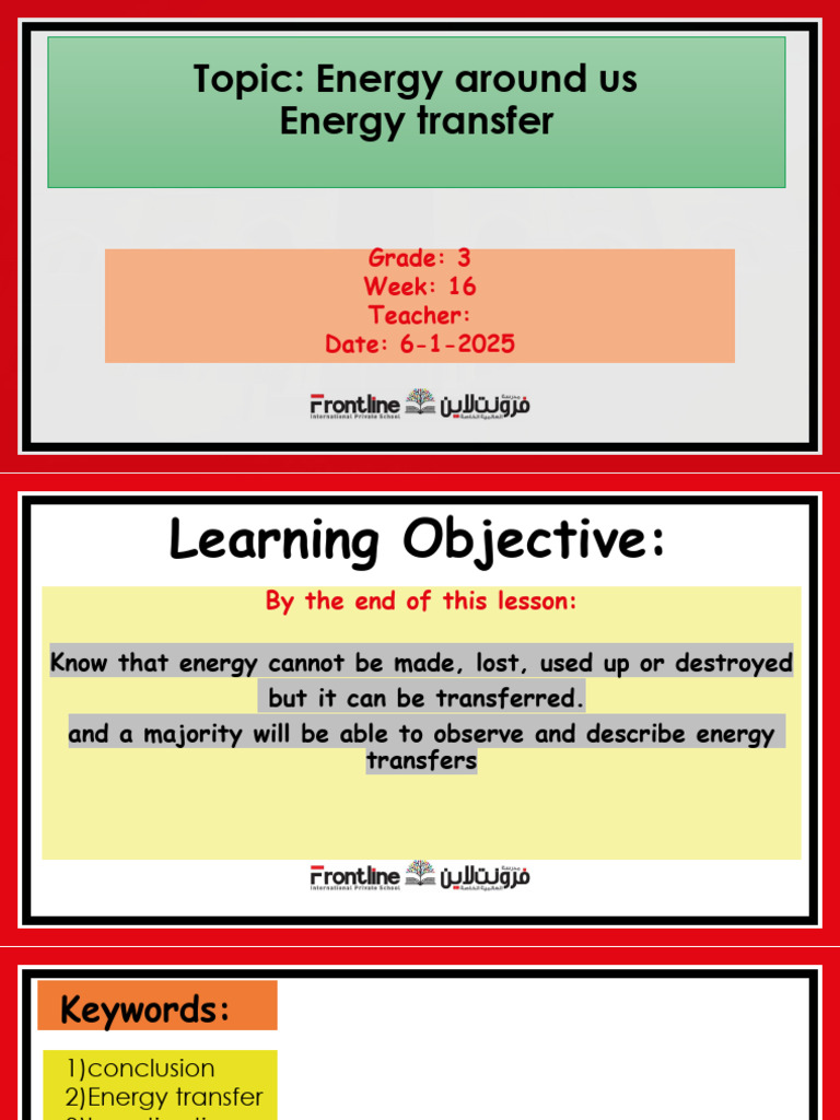 Energy Part 4 (Energy Transfer) | PDF