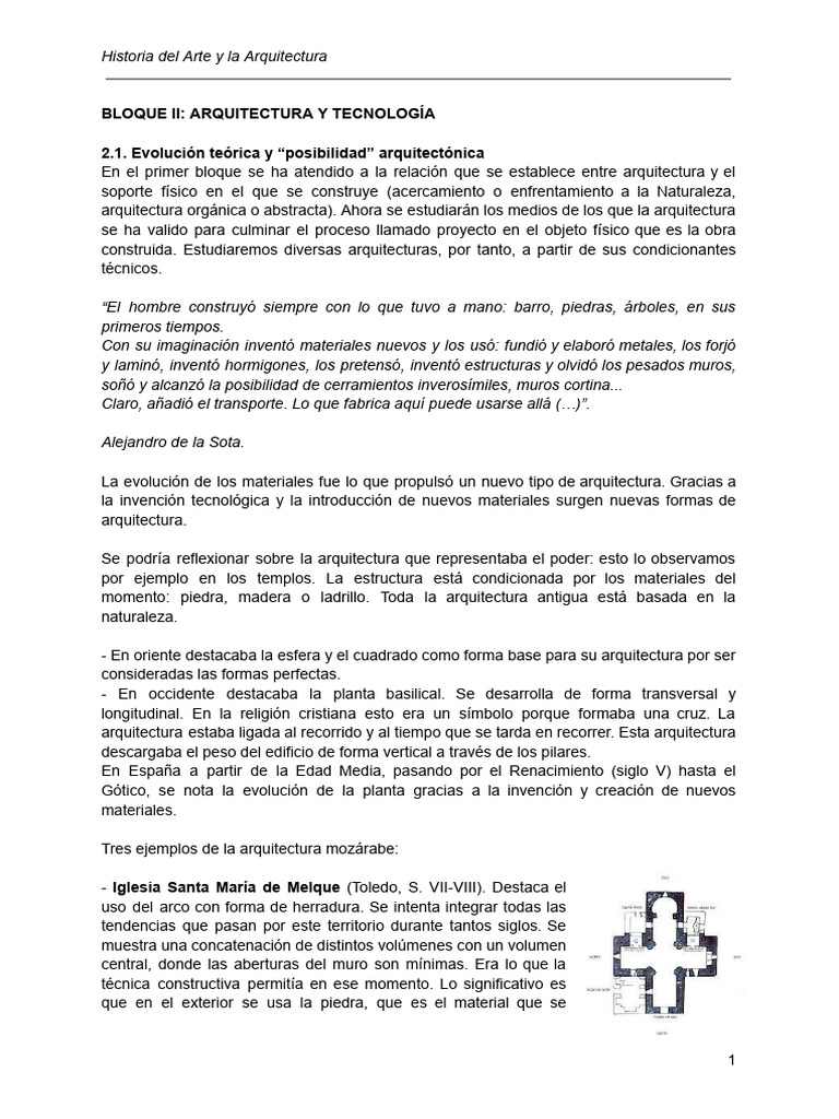 BLOQUE II - ARQUITECTURA Y TECNOLOGÃ - A - Compressed | PDF
