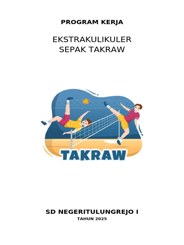 Program Kerja Takraw 2025 | PDF