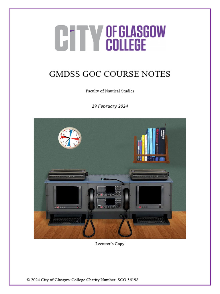 GMDSS GOC Notes - Student | PDF | Electromagnetic Radiation | Broadcasting