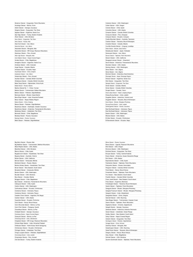 Glaciers%202.pdf | PDF | Glacier | Nature