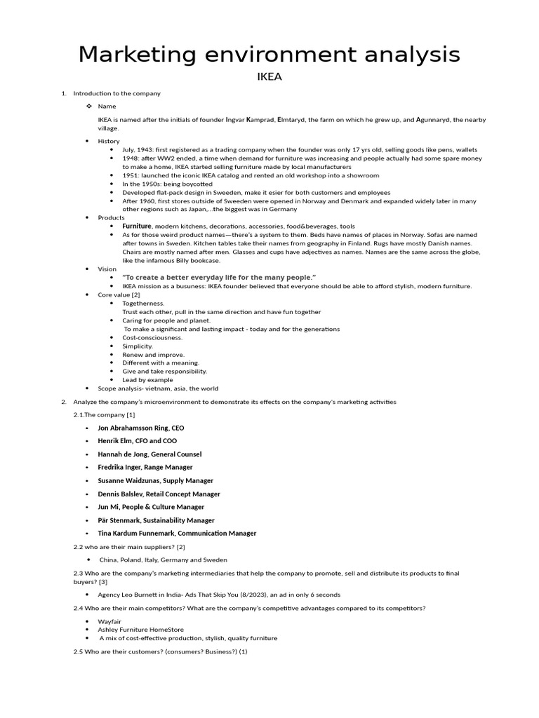 Marketing Environment Analysis | PDF | Economies