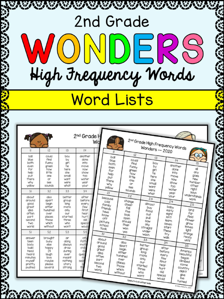 Grade 2 High Frequency Words | PDF