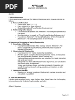 I-130 Affidavit Guidance | PDF | Affidavit
