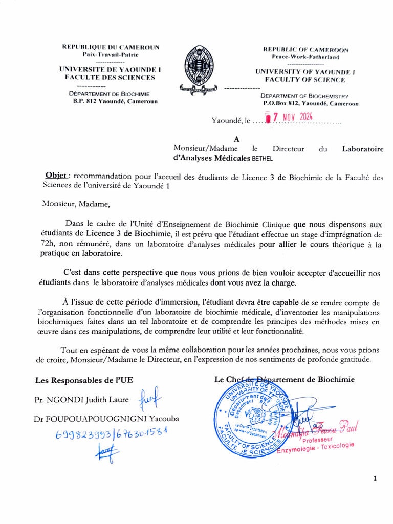 Lettres de Recommandation | PDF