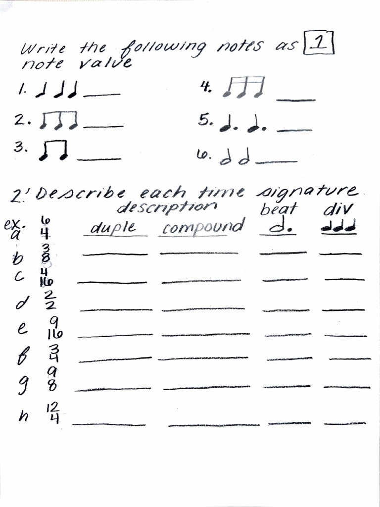 Music Theory Quiz on Meter | PDF
