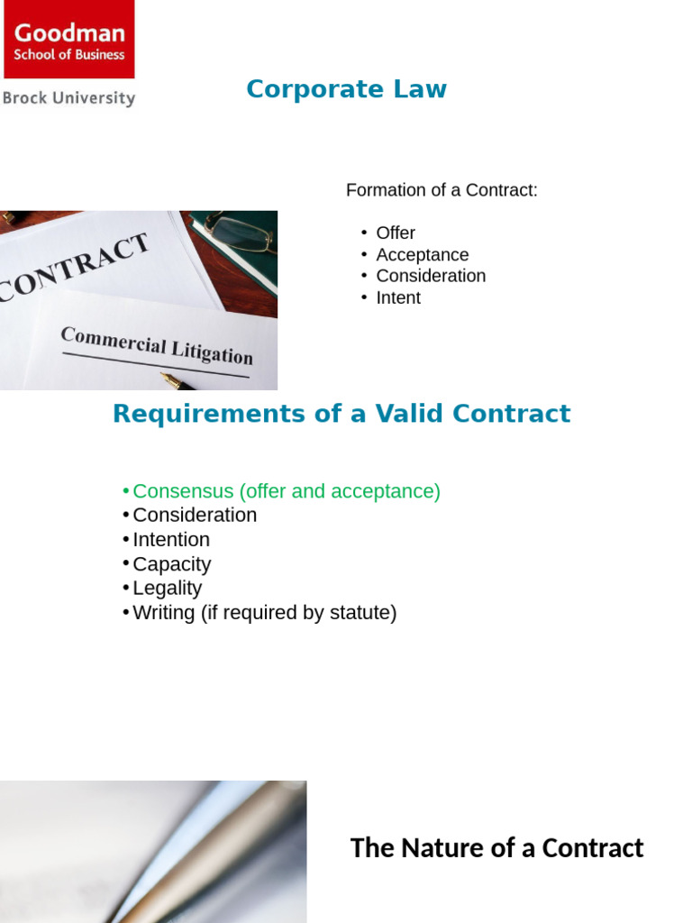 Class 4 Business Law | PDF | Consideration | Offer And Acceptance