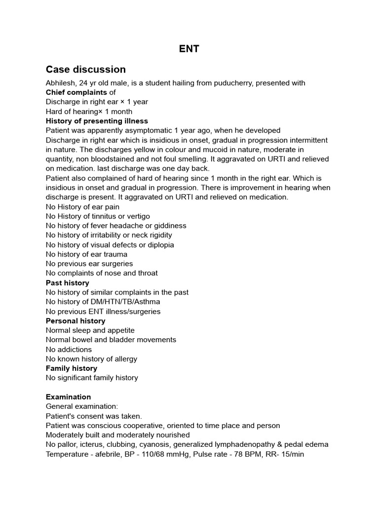 Ear discharge | PDF | Epithelium | Ear