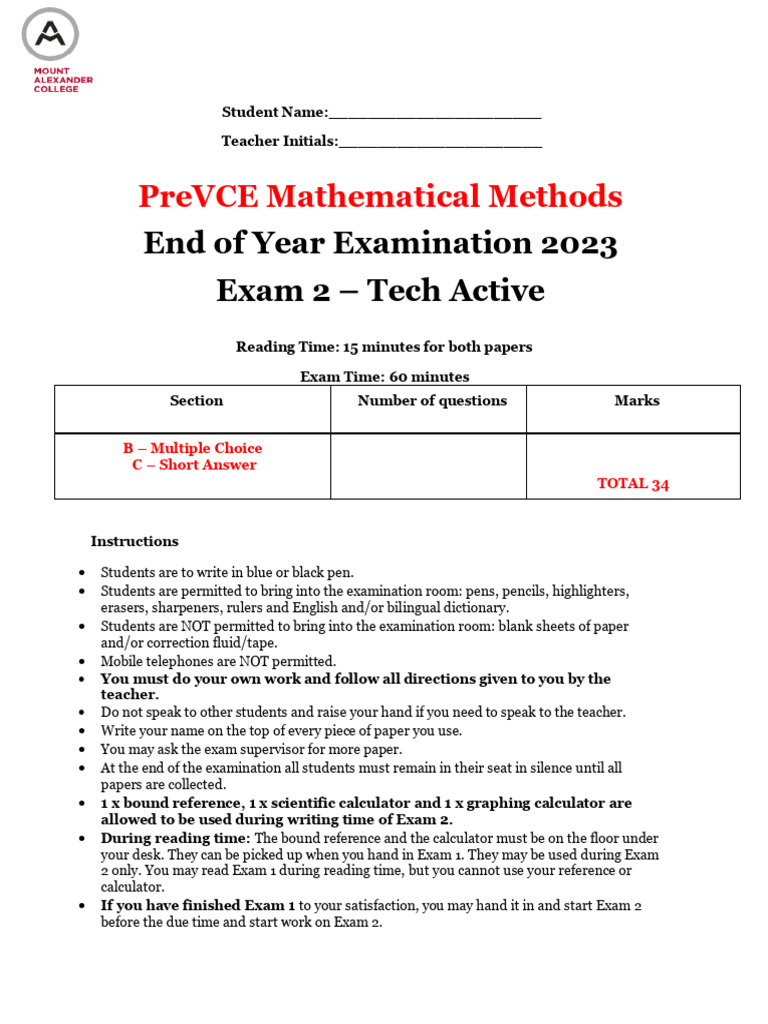 Prac | PDF | Multiple Choice | Mathematics