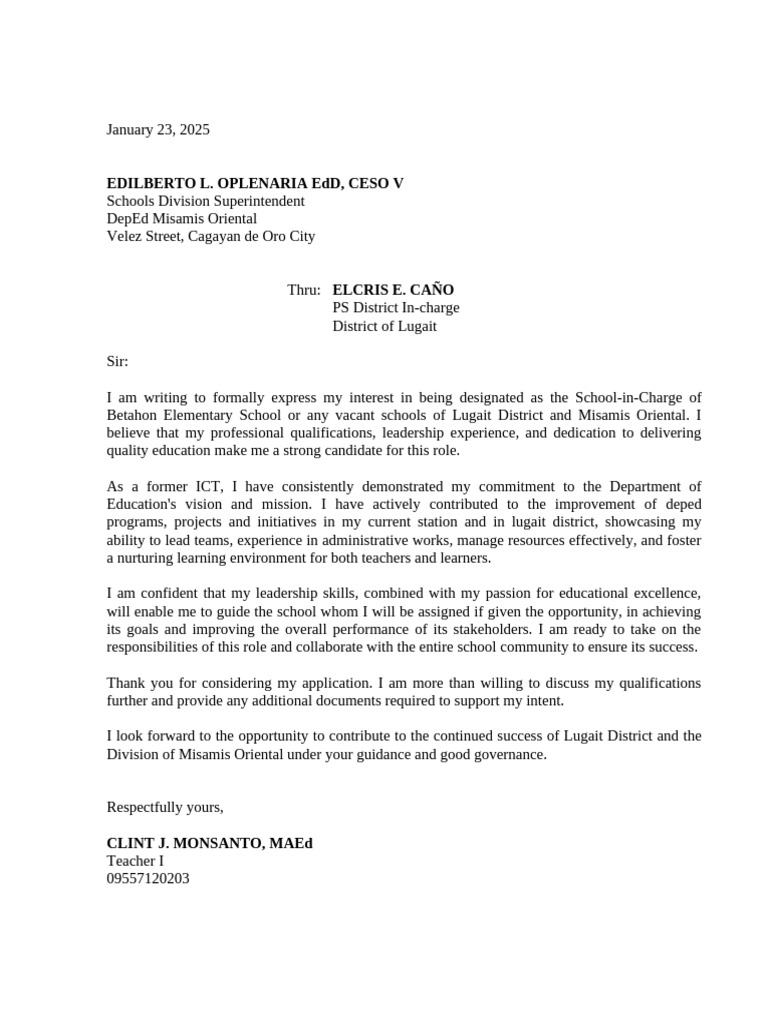 SANTOS Letter of Intent | PDF