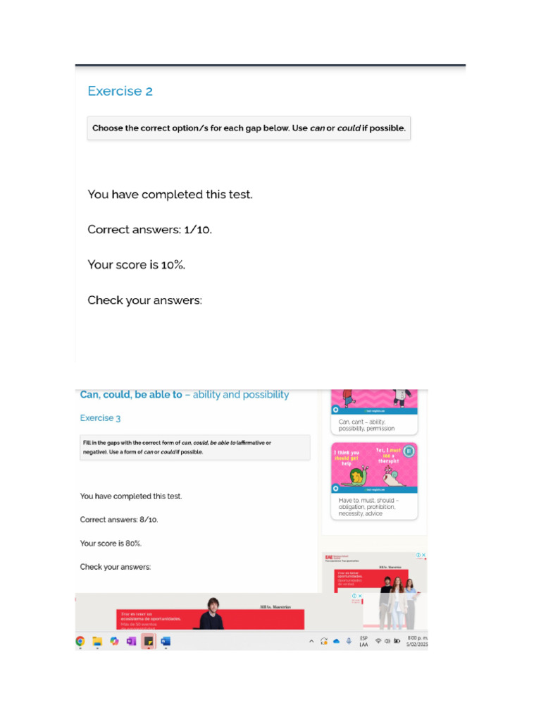 Can, could, be able to – ability and possibility | PDF