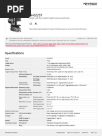 Keyence LM-1100 Data Sheet | PDF | Power Supply | Imaging