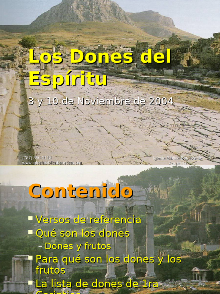 Dones Espirituales en la Biblia | PDF | Primera epístola a los ...
