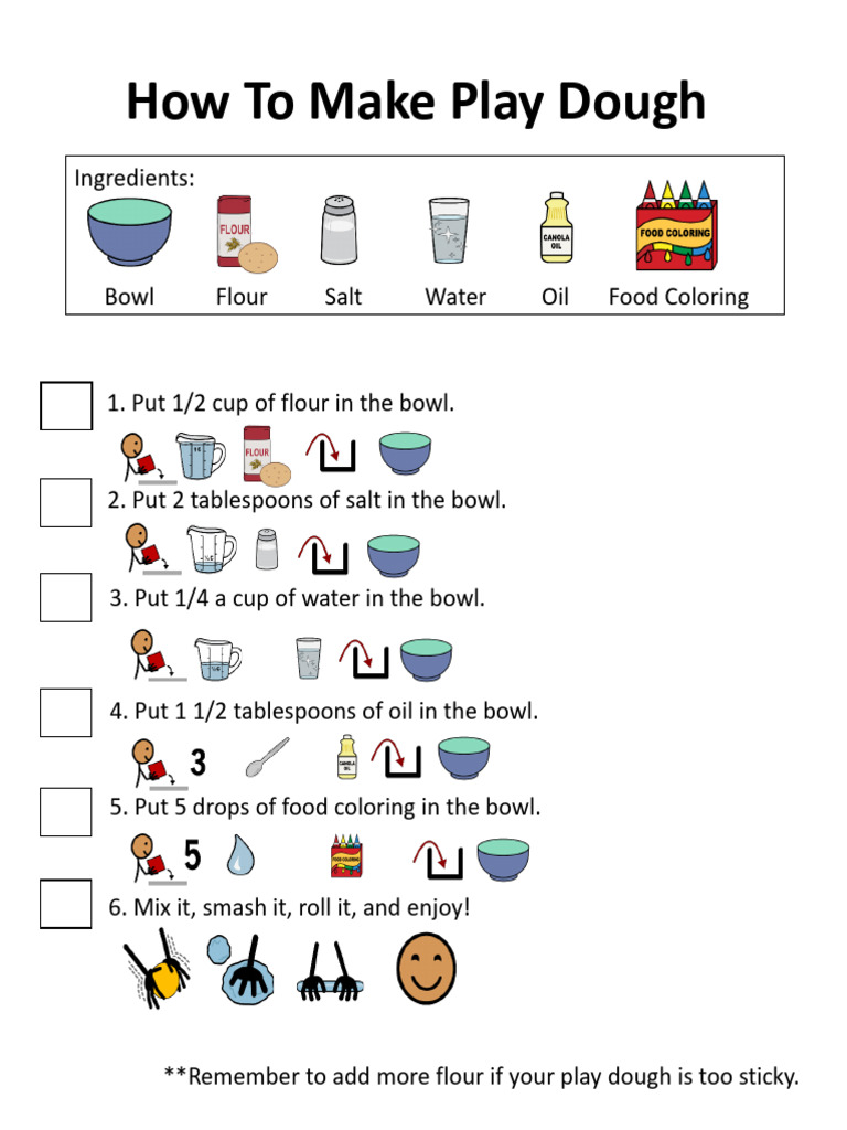 Easy Play Dough Recipe Guide | PDF