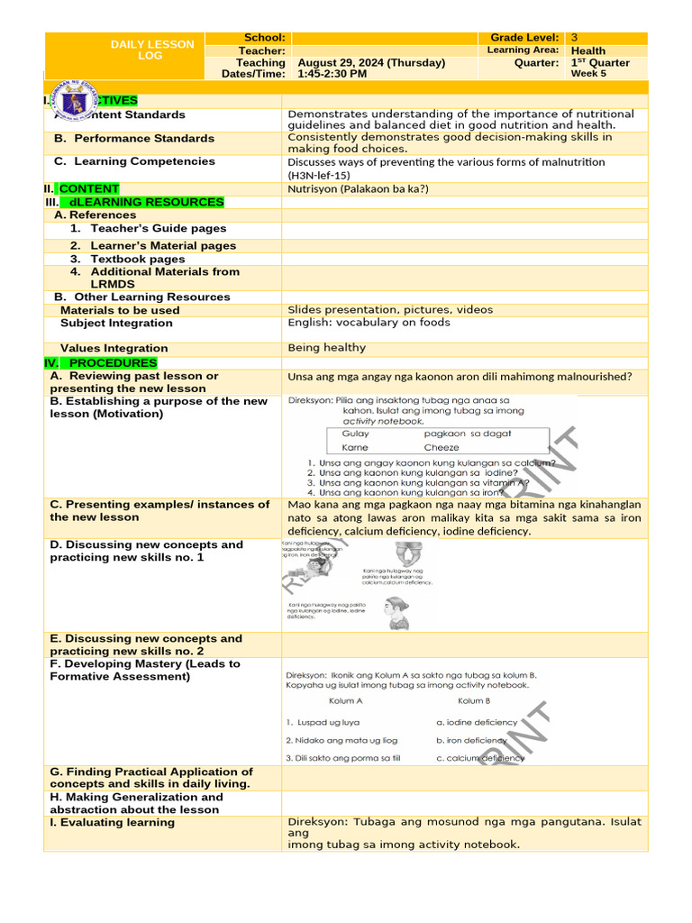 Health Q1 W5 Palakaon Ka Ba? | PDF | Learning | Human Communication