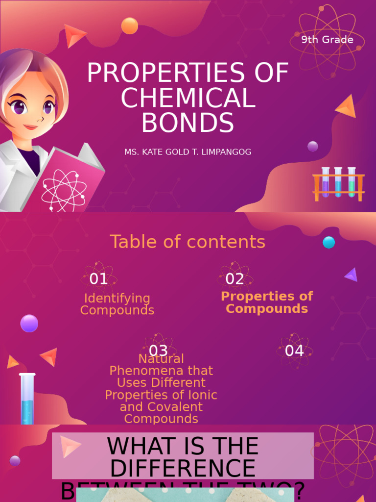 Wk6 - Properties of Chemical Bonds | PDF | Chemical Compounds ...