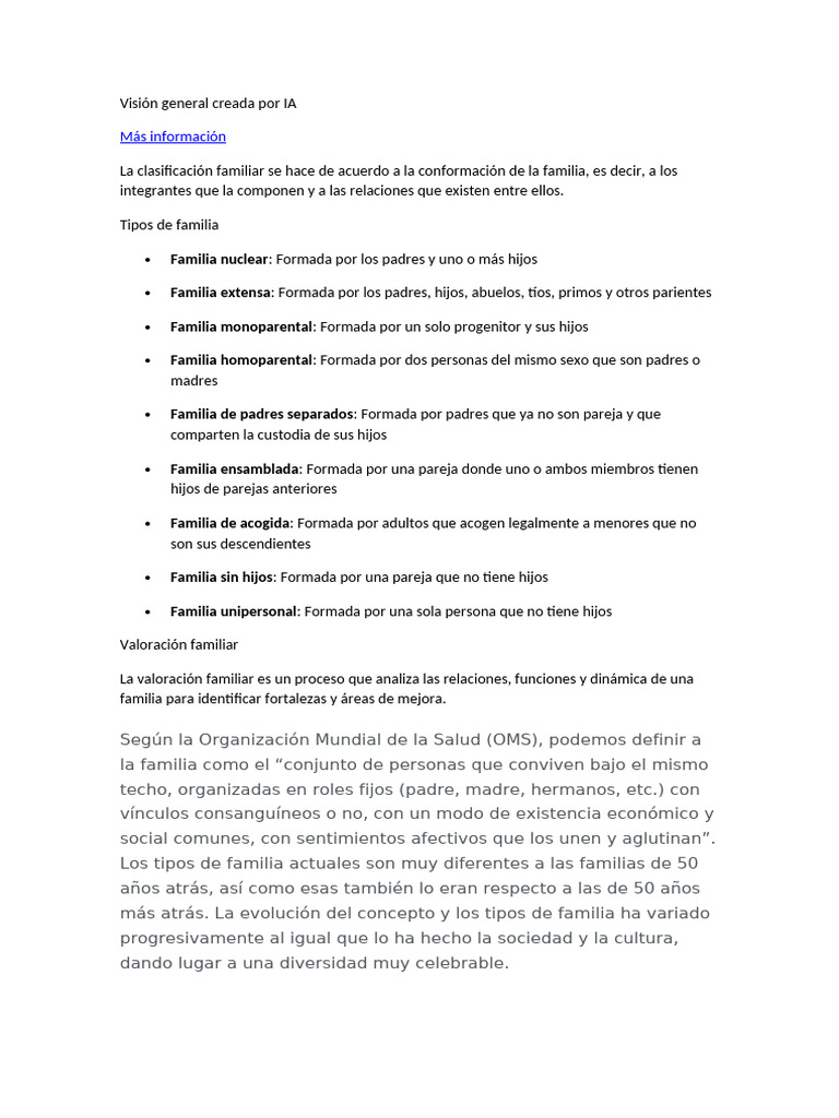 Tipos y funciones de la familia moderna | PDF | Familia | Sociedad