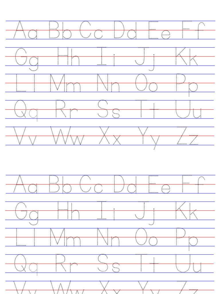 Alphabet Tracing Pad | PDF